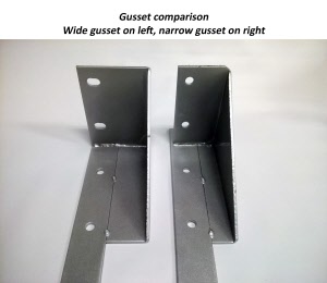 Steel Headache Rack attachment rails and gussets